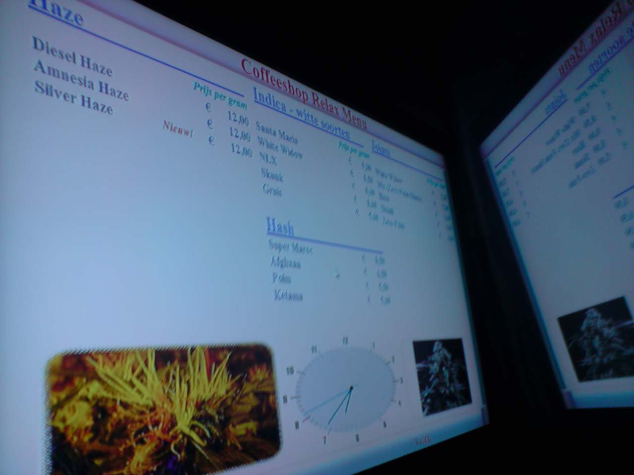 Relax Menus archive - coffeeshopmenus.org