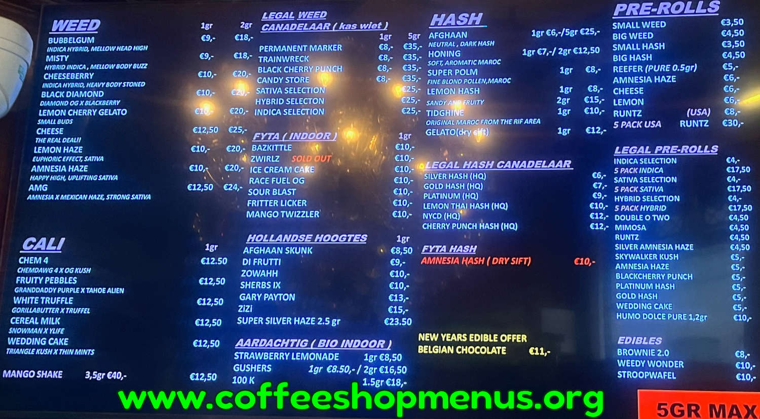 The Squad Latest Menu - coffeeshopmenus.org