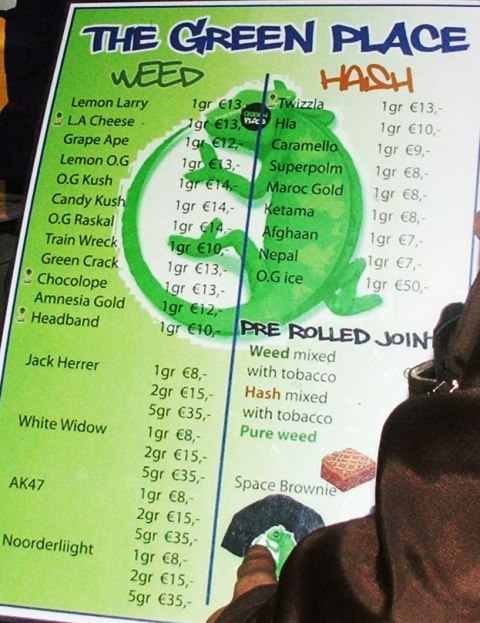 Green Place Menus archive - coffeeshopmenus.org