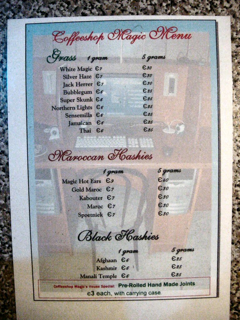 Magic Menus archive - coffeeshopmenus.org