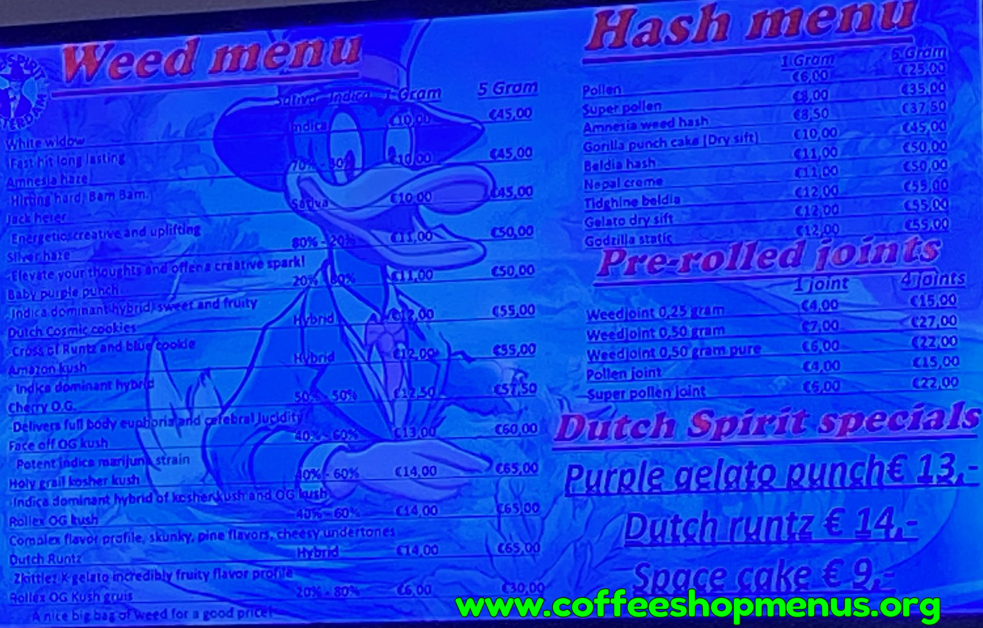 Spirit Latest Menu - coffeeshopmenus.org